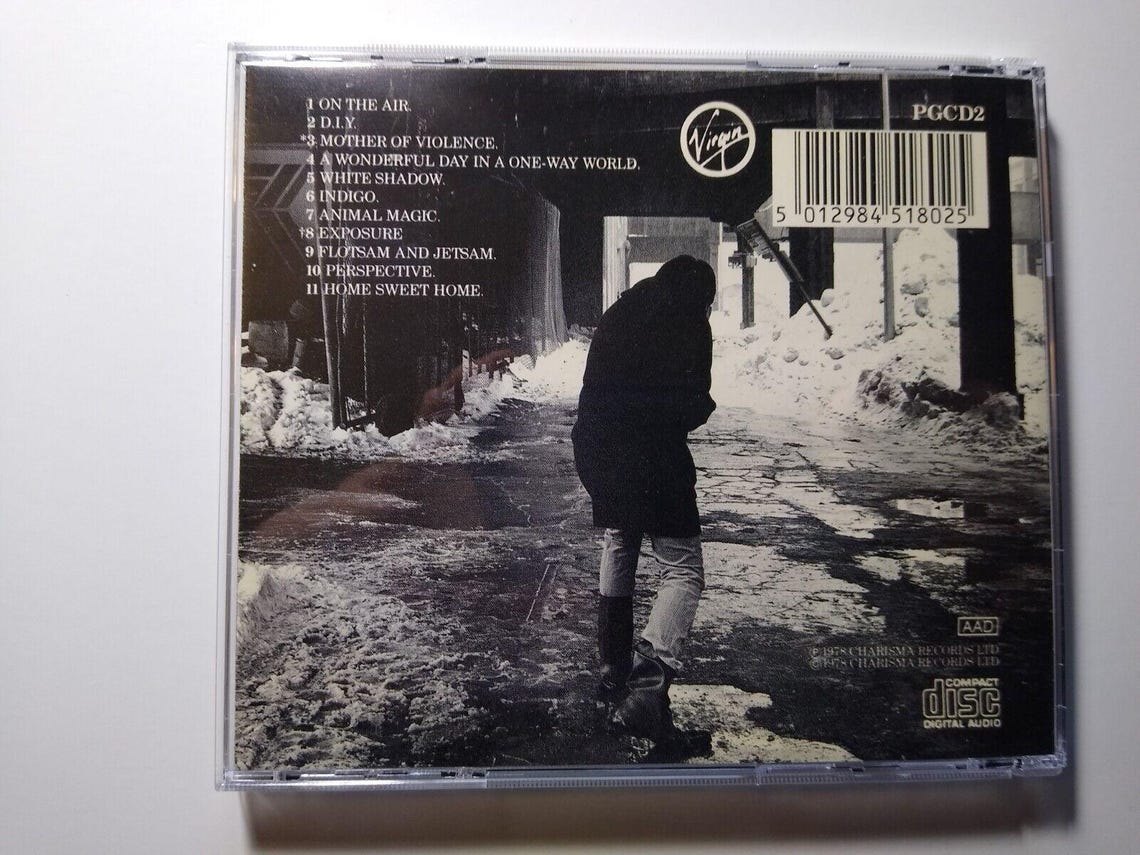 Peter Gabriel Scratch CD 1987 Edition Synth-pop Art Rock Progressive ...