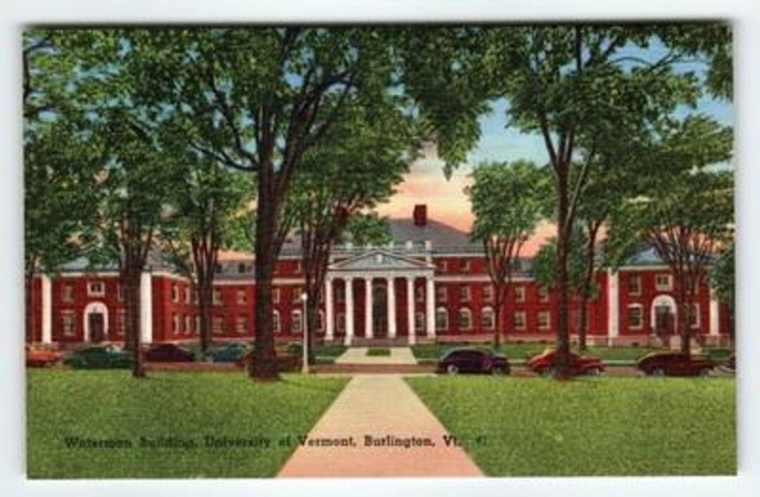 Vintage Linen Postcard Waterman Building University of Vermont ...