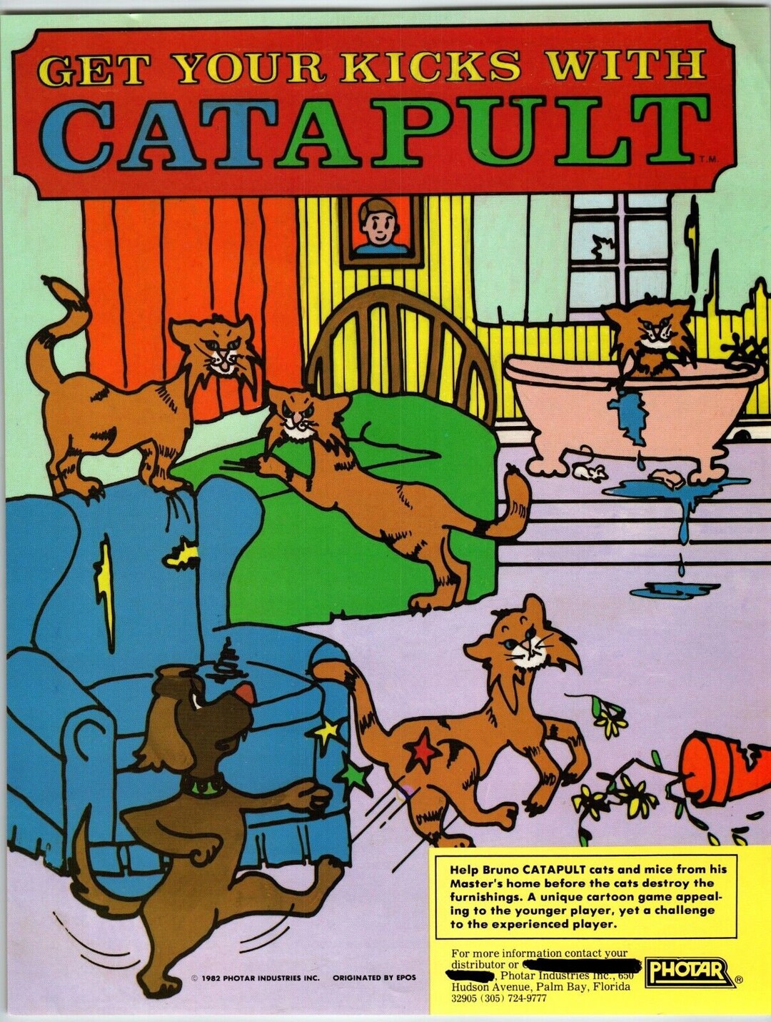 Catapult Photar Arcade Flyer Original 1982 Video Game Promo - Etsy