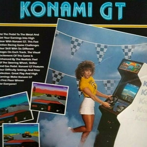 Konami GT Arcade FLYER Original 1985 Video Game Art Print | Etsy