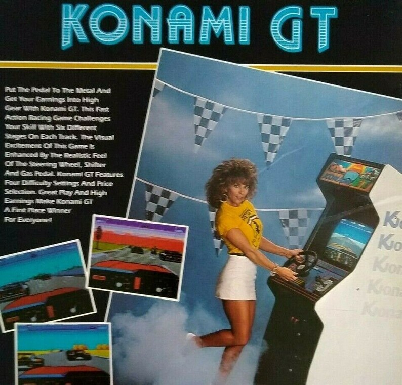 Konami GT Arcade FLYER Original 1985 Video Game Art Print | Etsy
