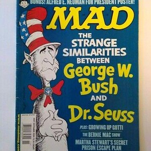 MAD Magazine Nov 2004 # 447 Dr Seuss the Cat in the Hat George Bush ...