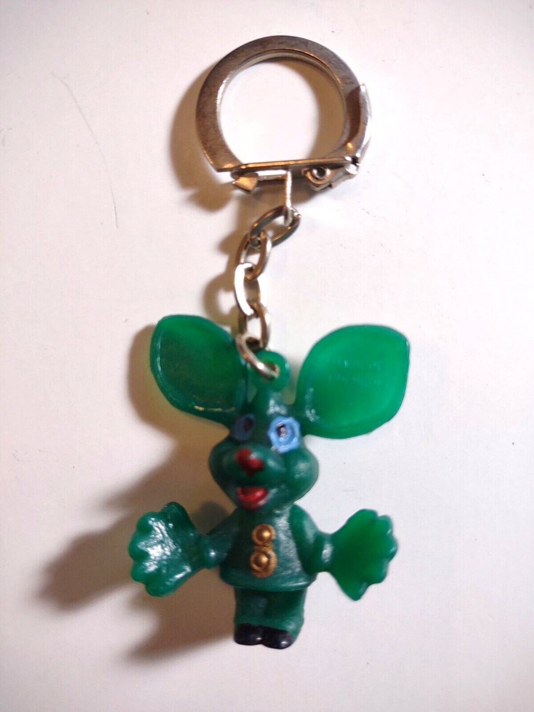 Topo Gigio Figure Keychain Ed Sullivan Show Green Mouse 1960's Mom Dad ...