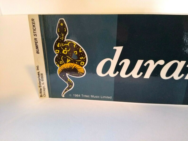 Duran Duran Bumper Sticker Union of the Snake Original NOS | Etsy