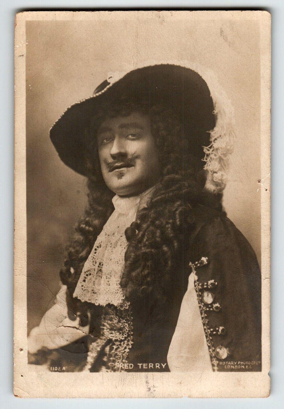Fred Terry English Actor Real Photo Postcard Vintage RPPC Rotary Photo ...