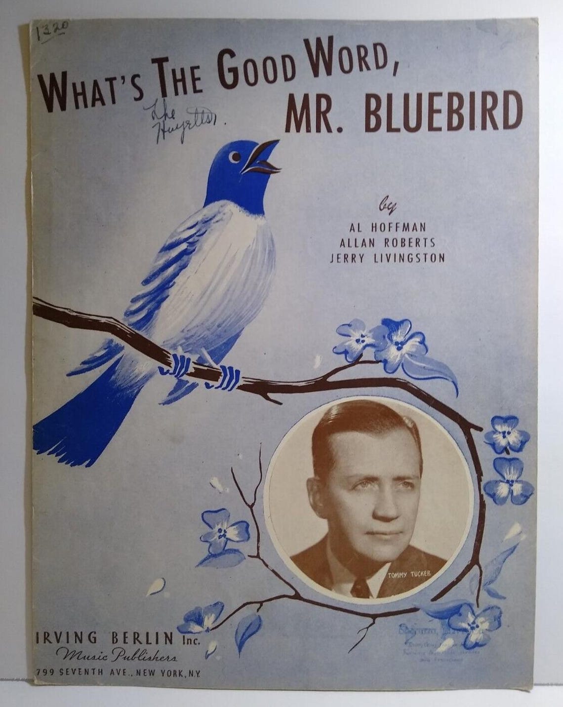 What's the Good Word Mr Bluebird Sheet Music 1943 Al Hoffman Tommy ...