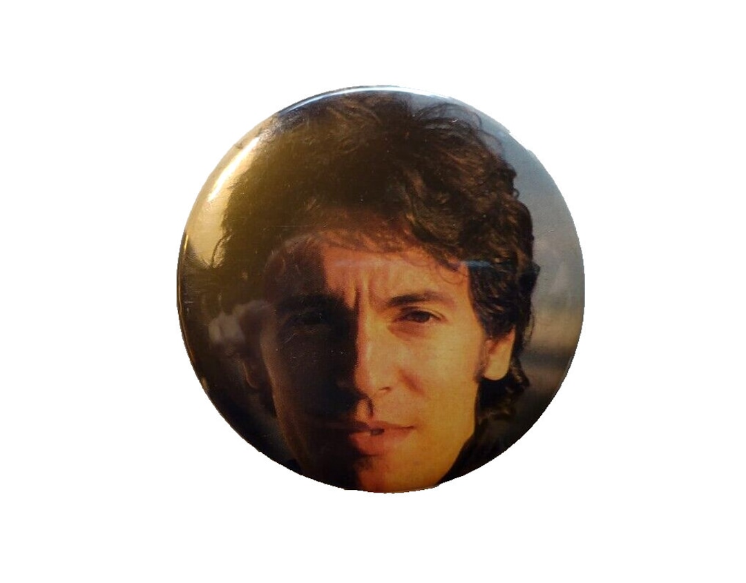 Bruce Springsteen BIG Button Badge Pinback Original Vintage - Etsy