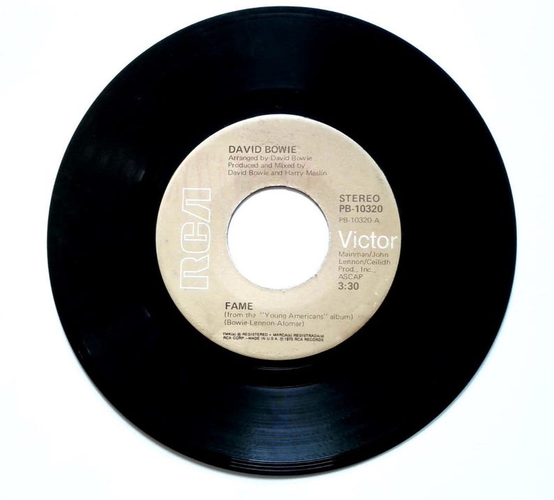 David Bowie – Fame / Right RCA 7" Vinyl Record Tan/brown Label PB-10320 ...
