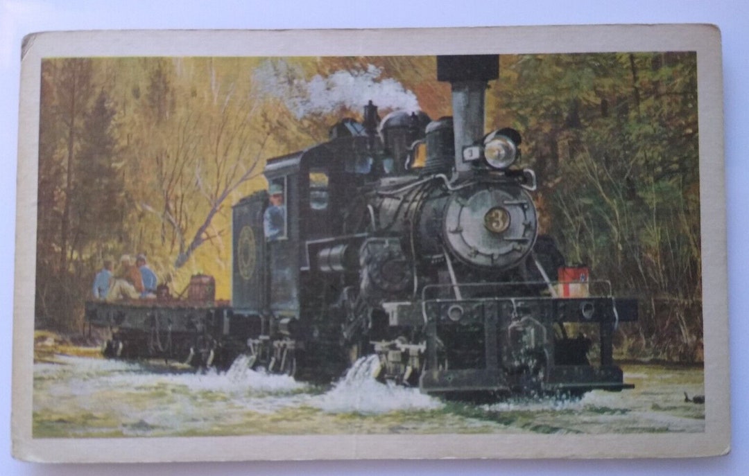 Climax Logging Engine No 3 Vintage Railroad Card Locomotive Steam Train ...