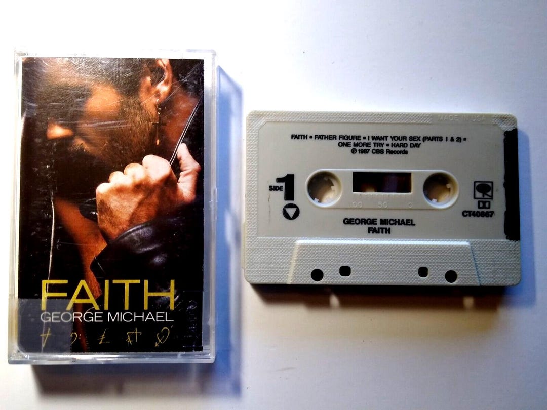 George Michael Faith Cassette Tape 1987 Soft Rock Pop Rock Synth-pop ...
