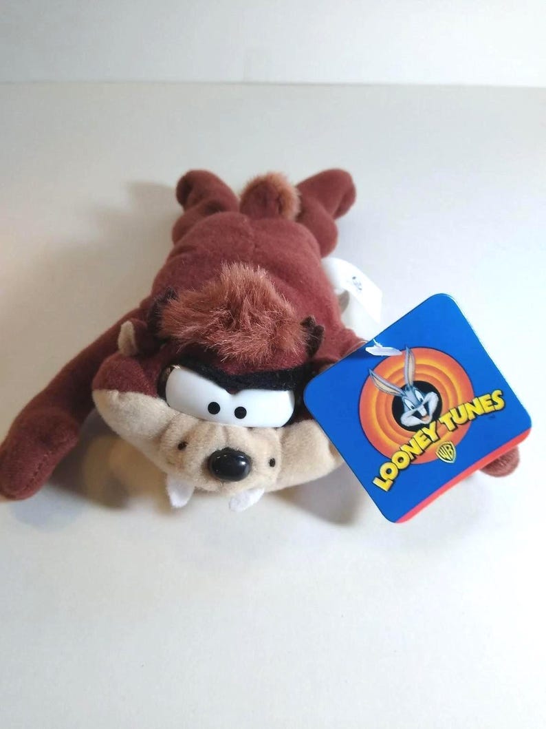 Warner Bros. Looney Tunes Taz Tasmanian Devil Small Plush 1997 - Etsy