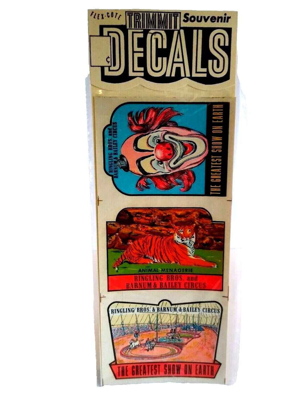 Ringling Bros. and Barnum Bailey Circus Decals Package Clown Tiger Big ...