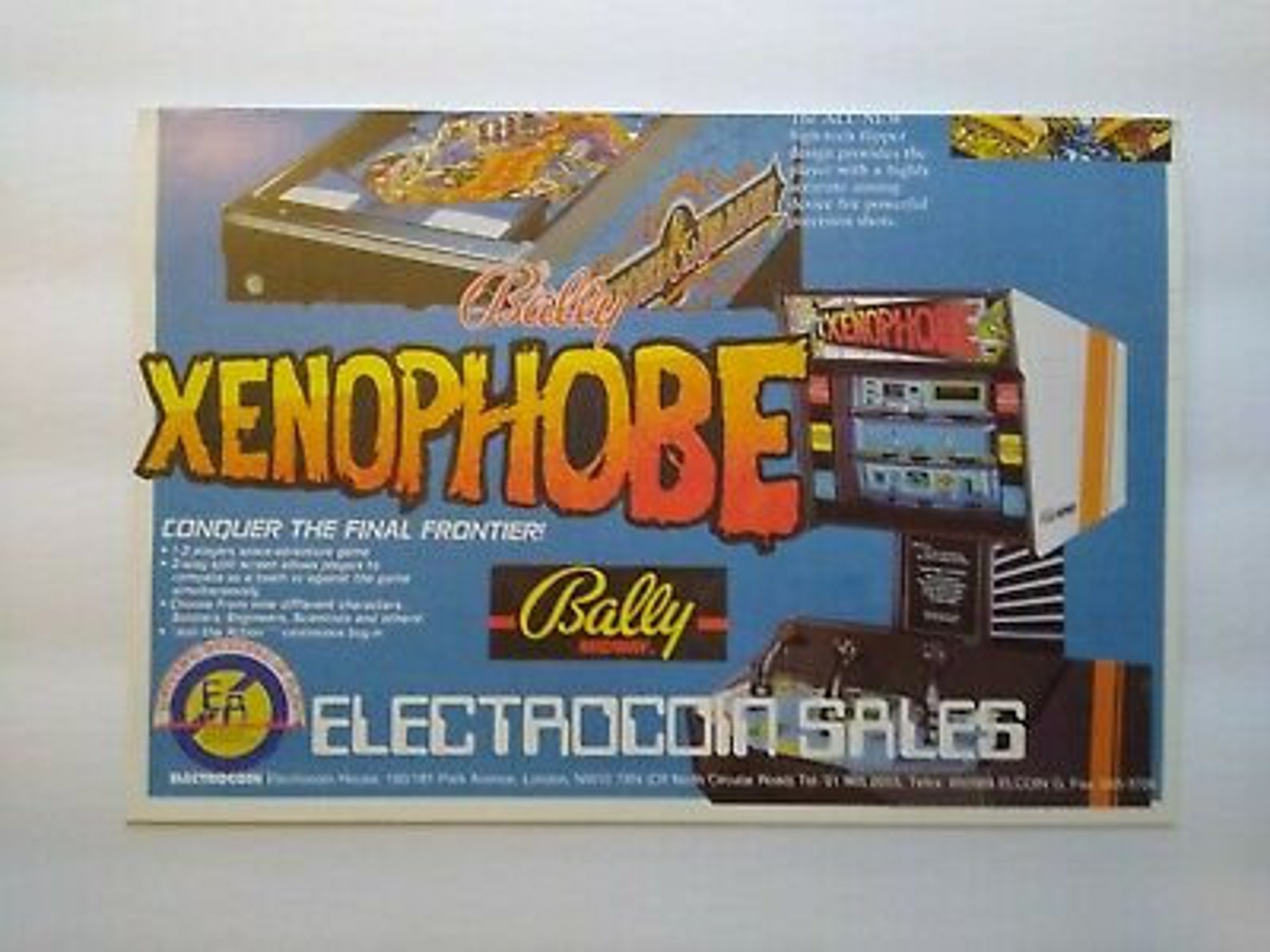 Dungeons & Dragons Pinball FLYER Xenophobe Arcade Electrocoin - Etsy
