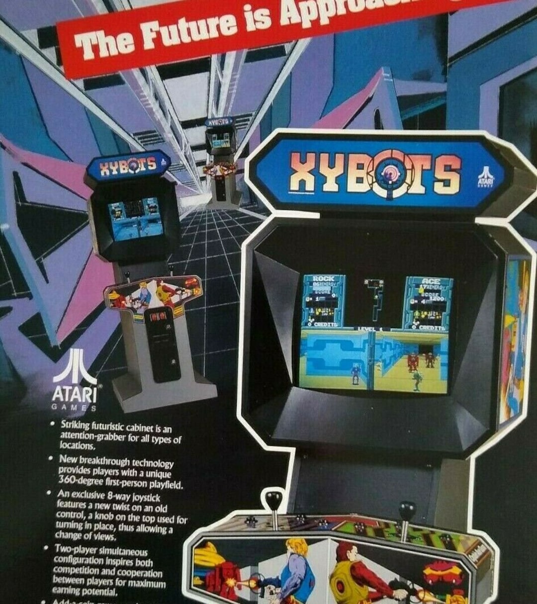 Xybots Arcade FLYER 1987 Original Video Game Space Age Robots - Etsy