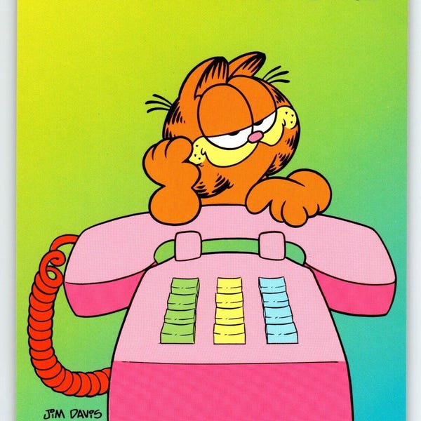 Garfield Telephone - Etsy