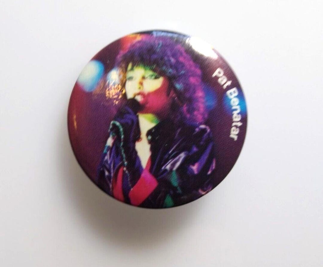 Pat Benatar Badge Pinback Button Original Vintage on Stage Rock Music ...