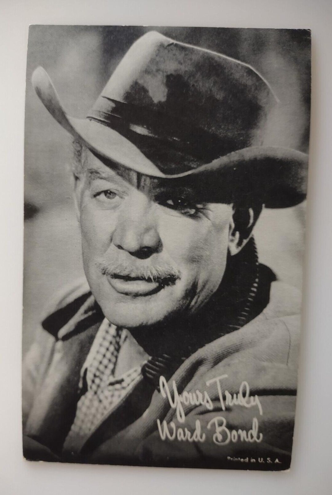 Ward Bond Wagon Train Arcade Trade Card Actor Original Exhibit Western ...