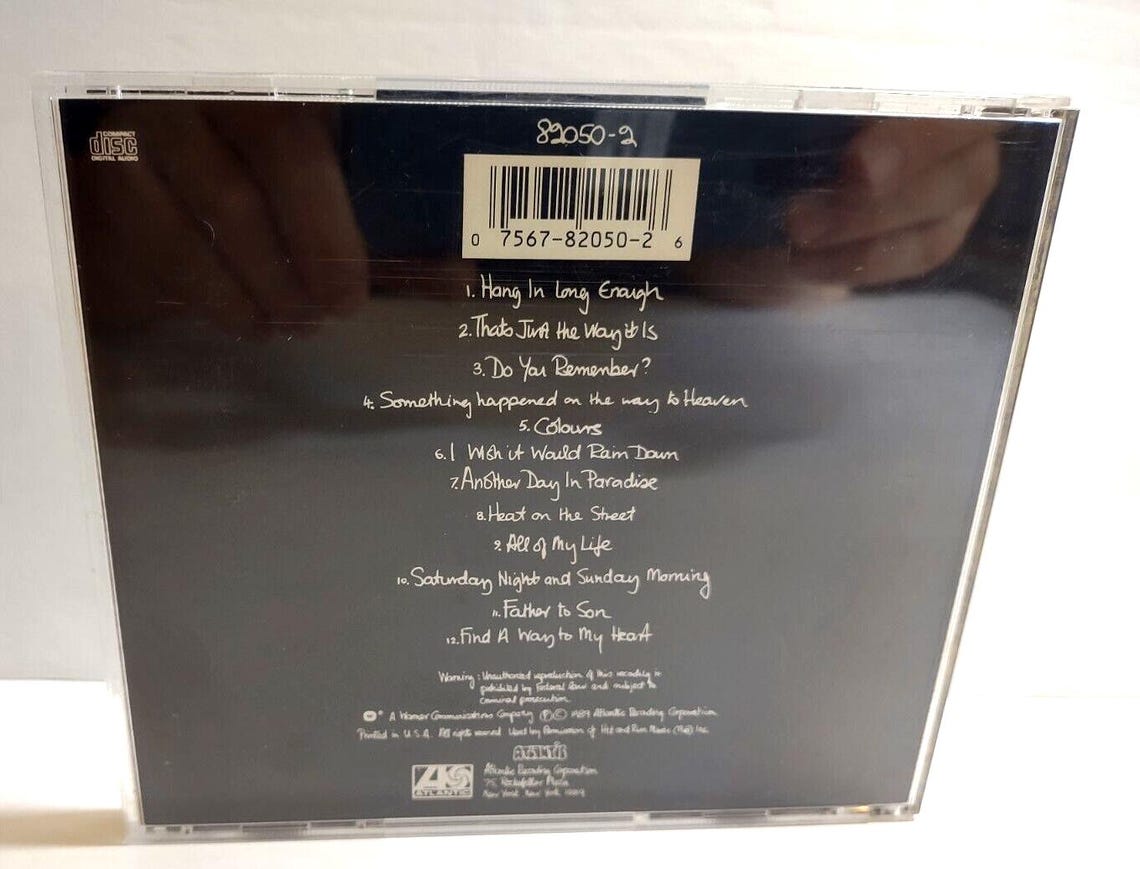 Phil Collins but Seriously CD Album 1989 Another Day in Paradise Pop ...