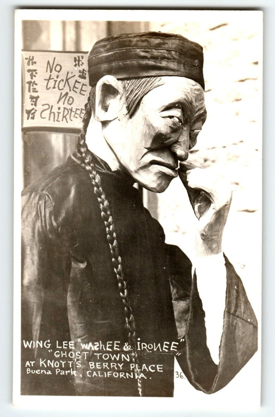 Wing Lee Ghost Town Attraction Knott's Berry Place Buena Park Ca. RPPC ...