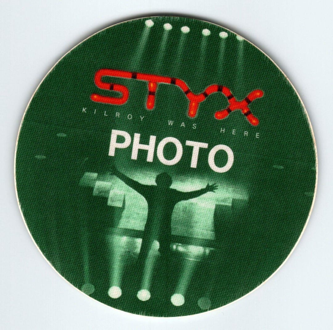 Styx Kilroy Was Here Backstage Pass Original 1984 Rock Concert Mr ...