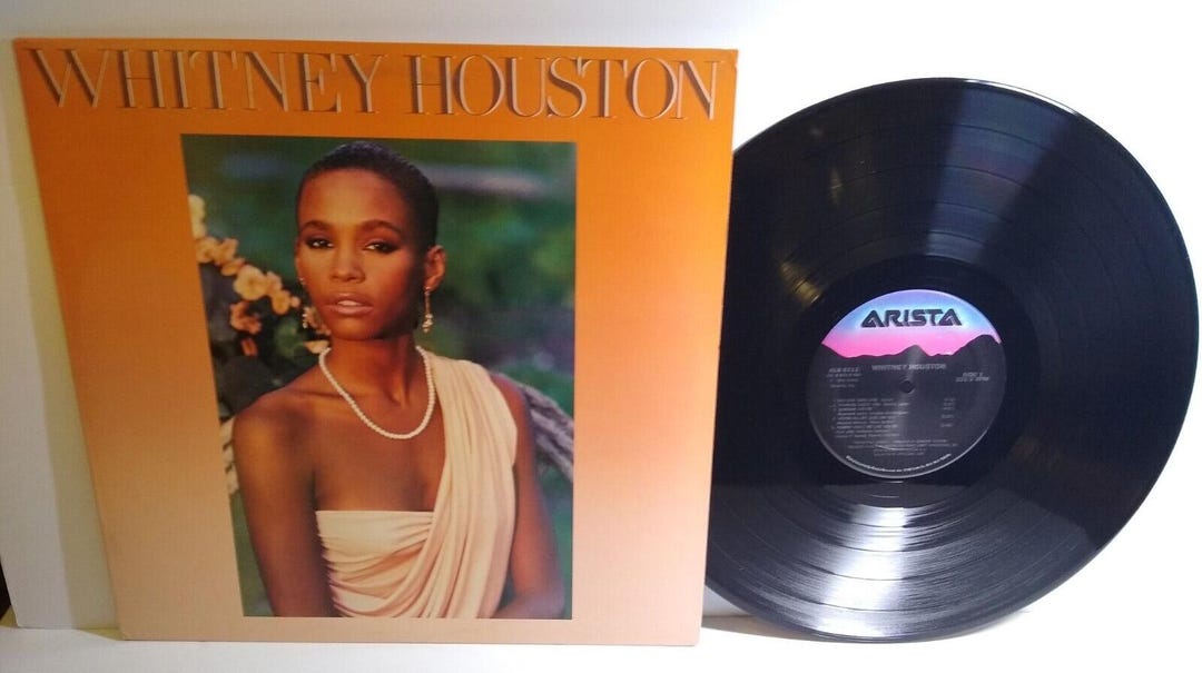 Whitney Houston Vinyl LP Record Album 1985 Funk Soul Pop R&B Near Mint ...