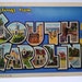 Greetings From South Carolina Large Big Letter Linen Postcard - Etsy