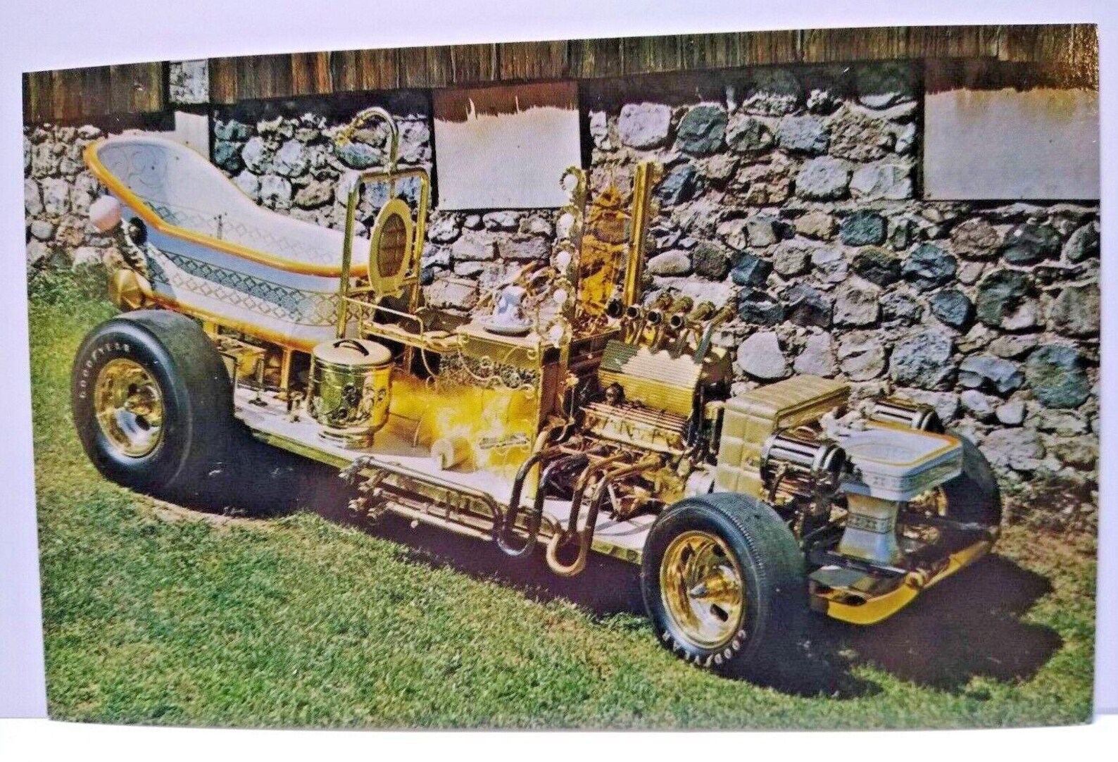 Bath Tub Buggy Postcard Beatnik Race Car Barris 1960s Original Monogram ...