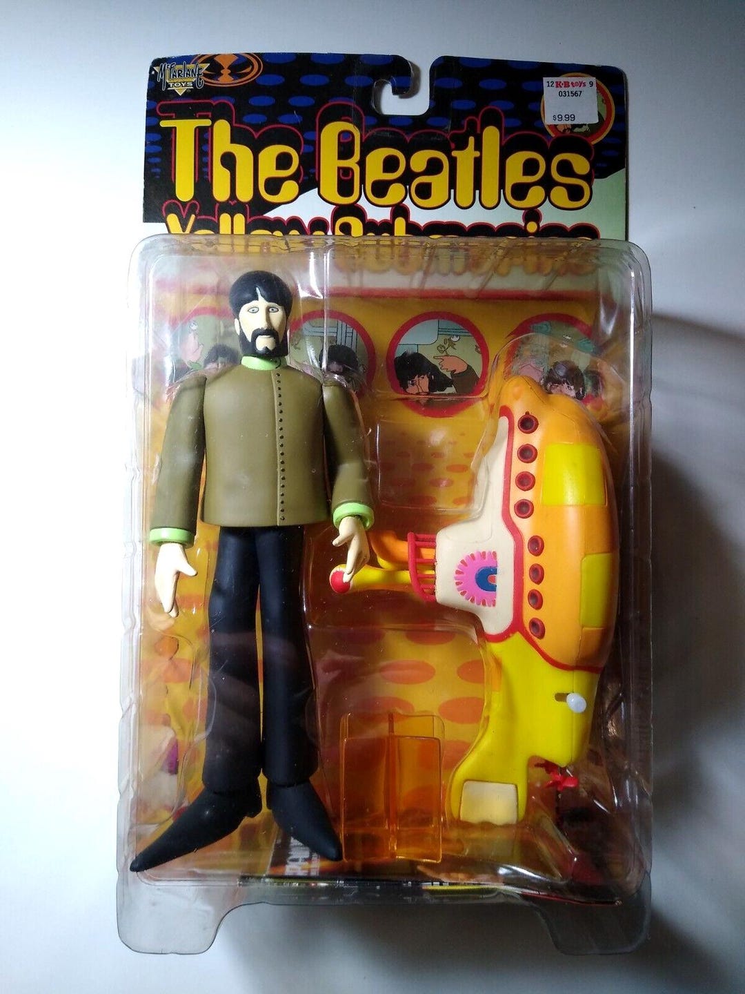 The Beatles Yellow Submarine George Harrison Action Figure 1999 & Sub ...