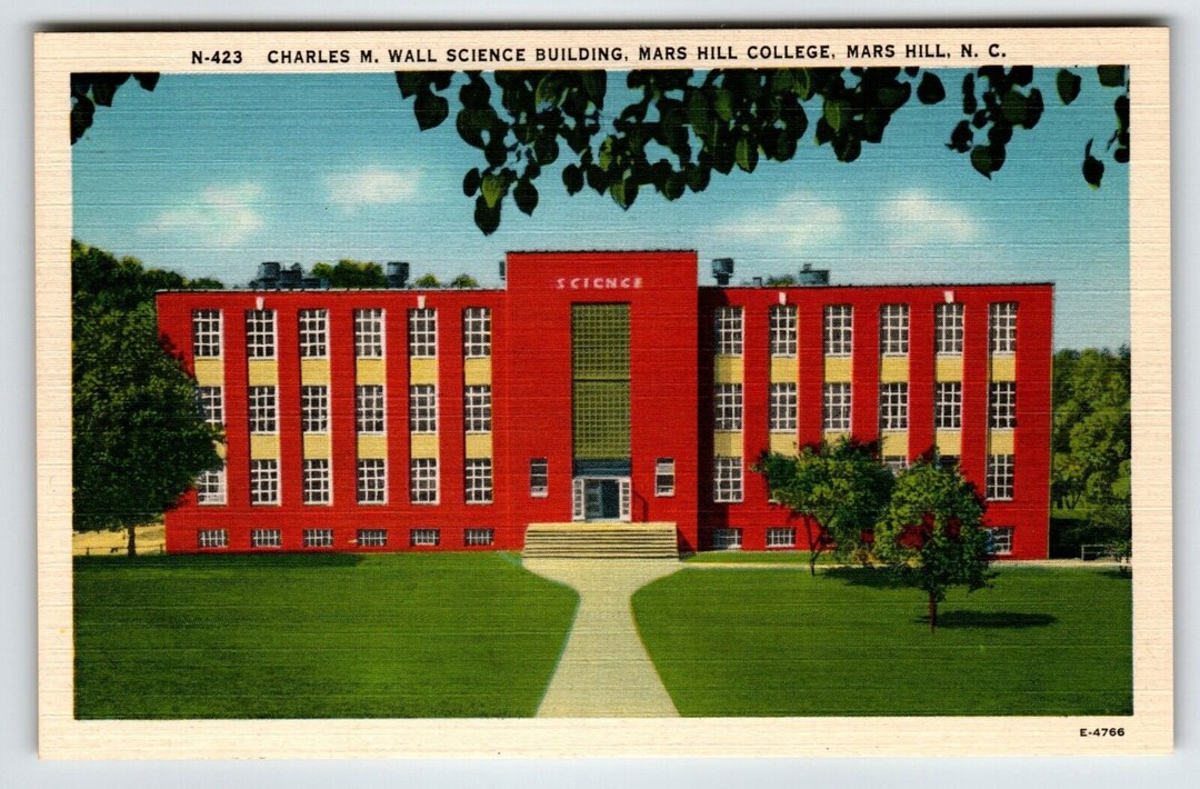Charles M Hall Science Building Mars Hill College North - Etsy