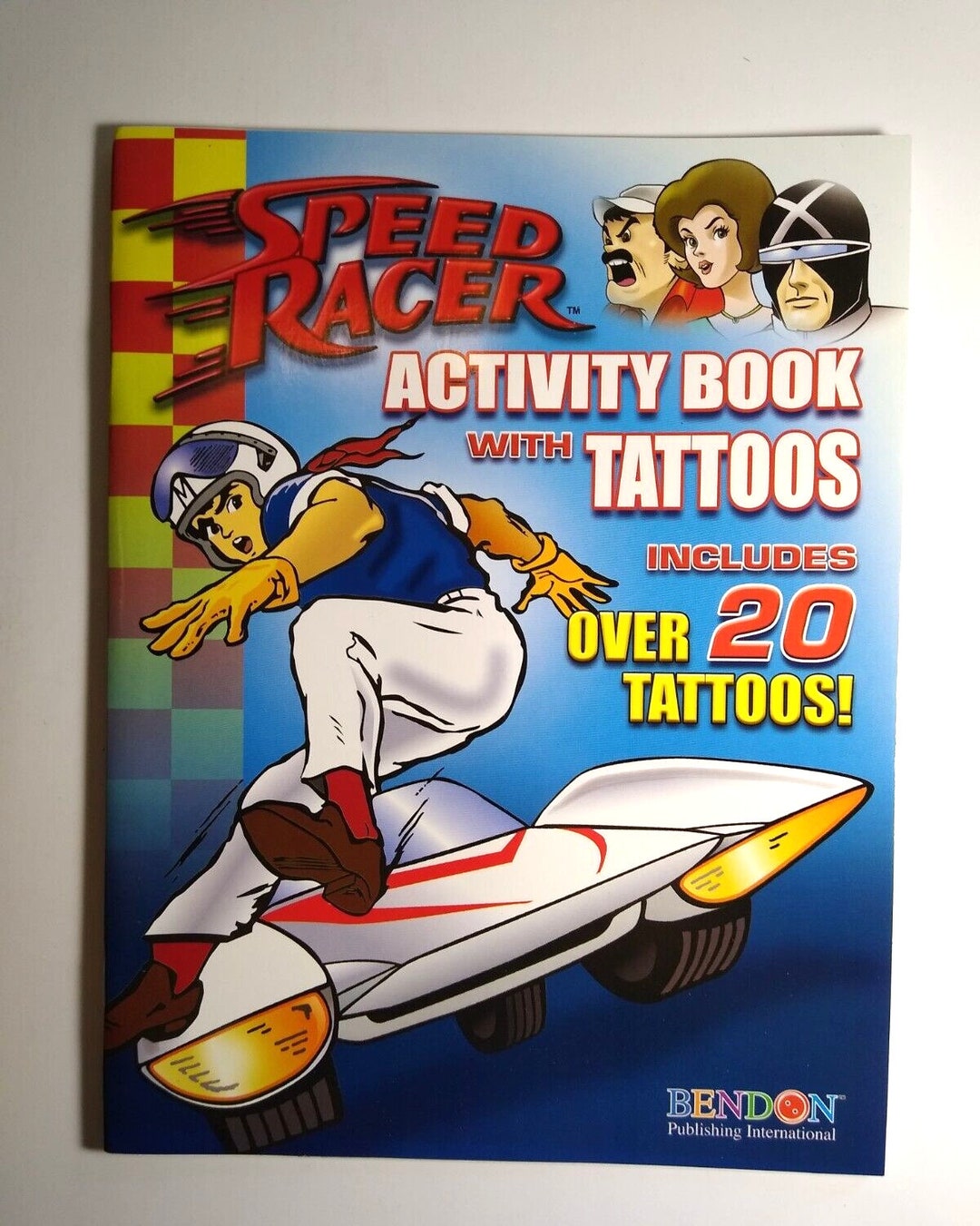 Speed Racer Activity Book With 20 Tattoos 2008 Vintage Unused Retro ...