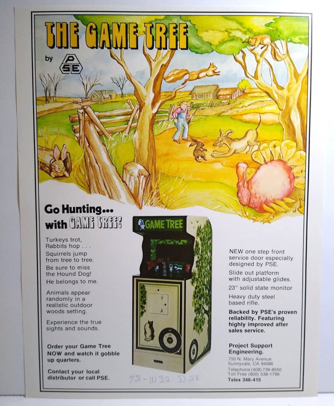 The Game Tree Arcade Flyer Original Video Game Retro Artwork - Etsy