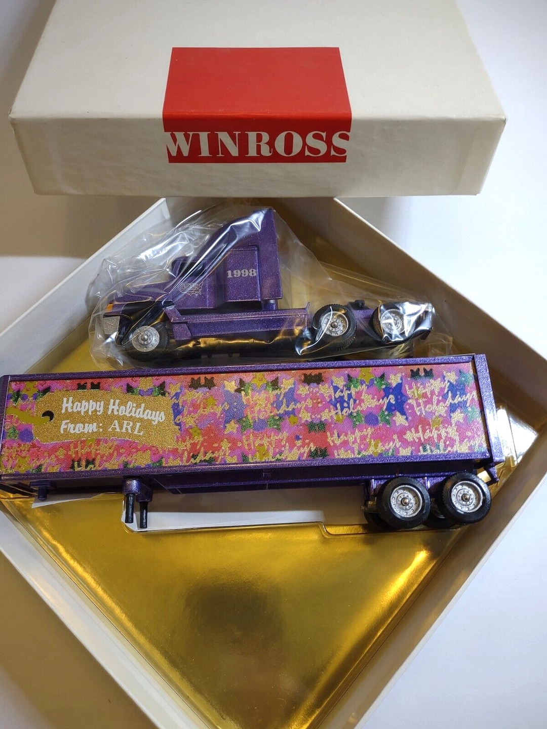 Winross Diecast Tractor Trailer Big Rig Truck 1998 Happy Holidays ARL ...
