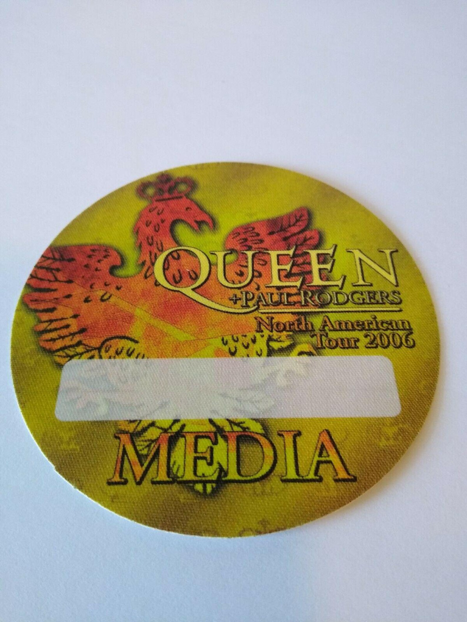Queen Backstage Pass American Tour Paul Rodgers Original 2006 Hard Rock ...