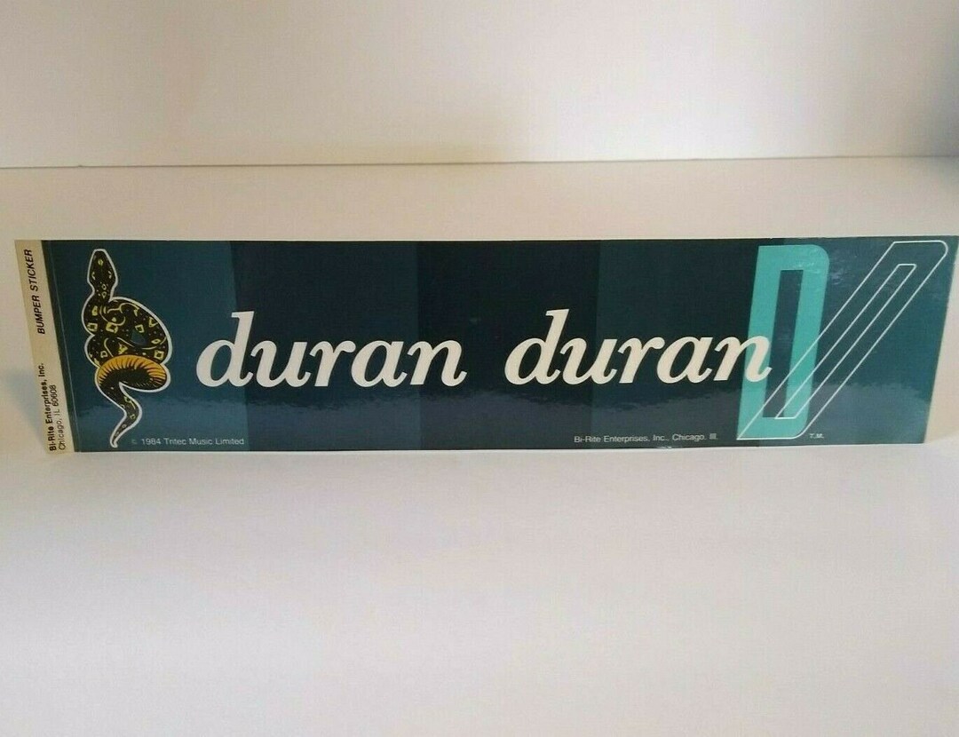 Duran Duran Bumper Sticker Union of the Snake Original NOS Unused New ...