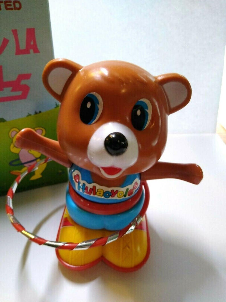 Vintage Hula Hoop Bear Toy, Battery Operated (NOS) - Etsy