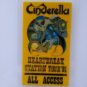 Cinderella Backstage Pass 1991 Vintage Glam Rock Heavy Metal Music ...