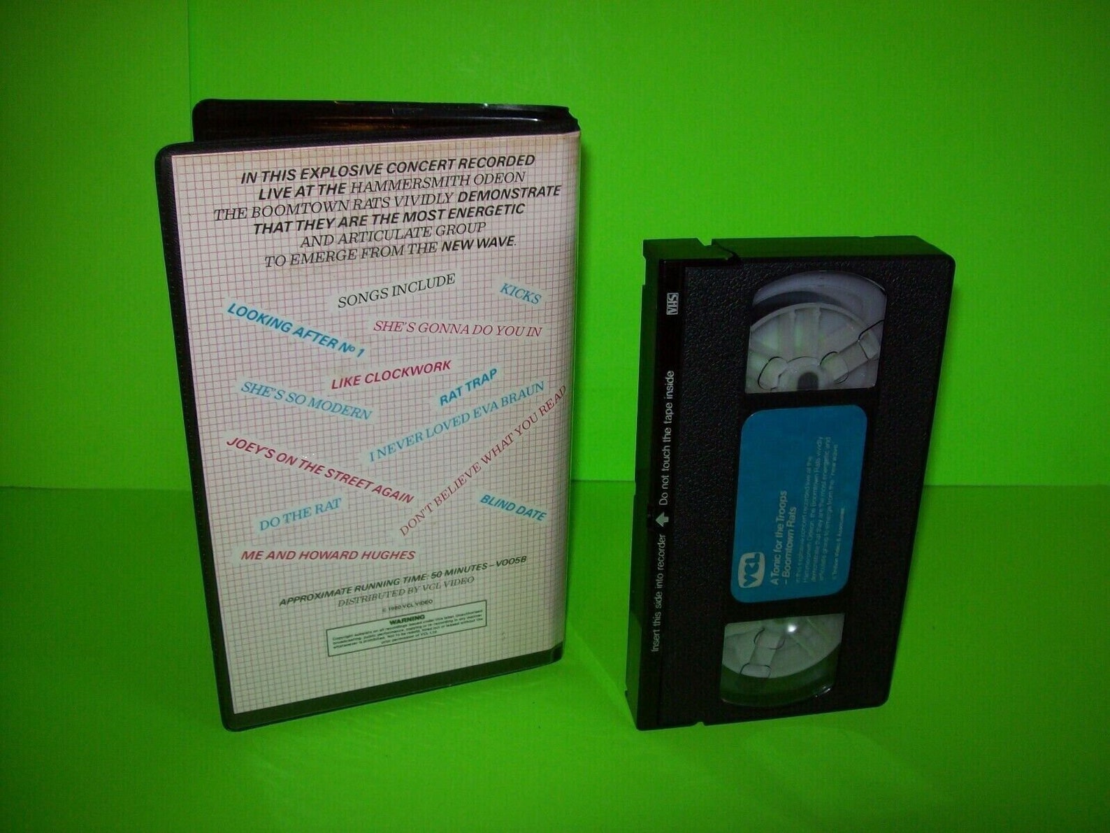 The Boomtown Rats VHS Live Hammersmith Odeon 1980 Video Tape - Etsy