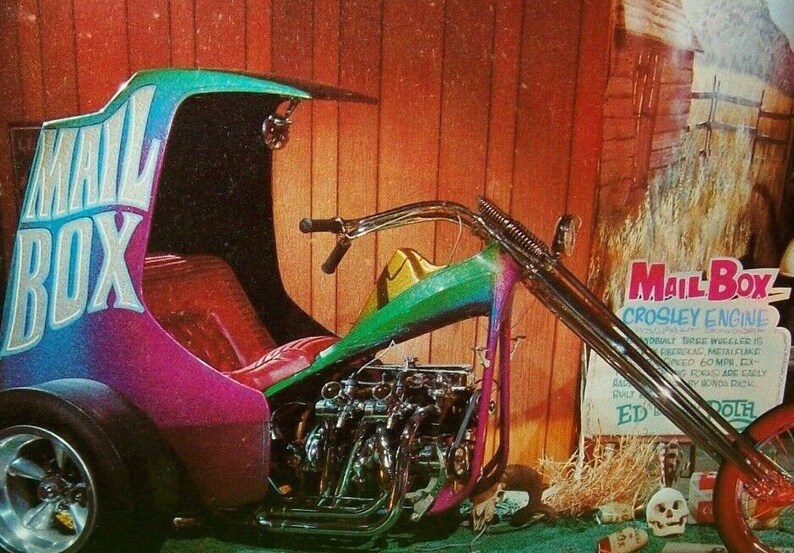 Hot Rod Postcard Mailbox Chopper Cycle Ed Big Daddy Roth Surf - Etsy