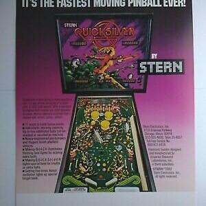 Quicksilver Pinball Flyer Original NOS 1980 Fantasy Sci-fi - Etsy
