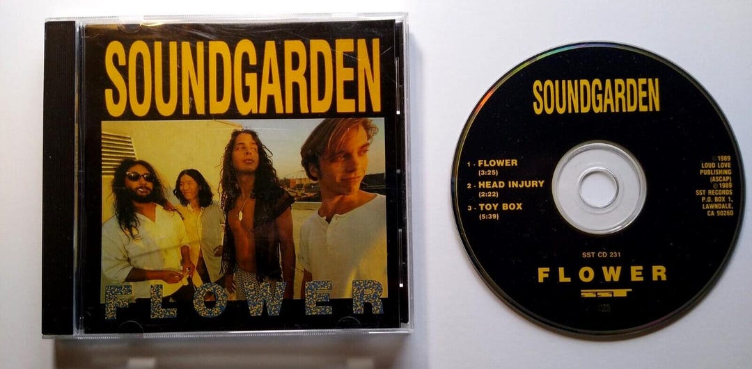 Soundgarden Flower CD Single Alternative Grunge Rock 3 Track Head ...