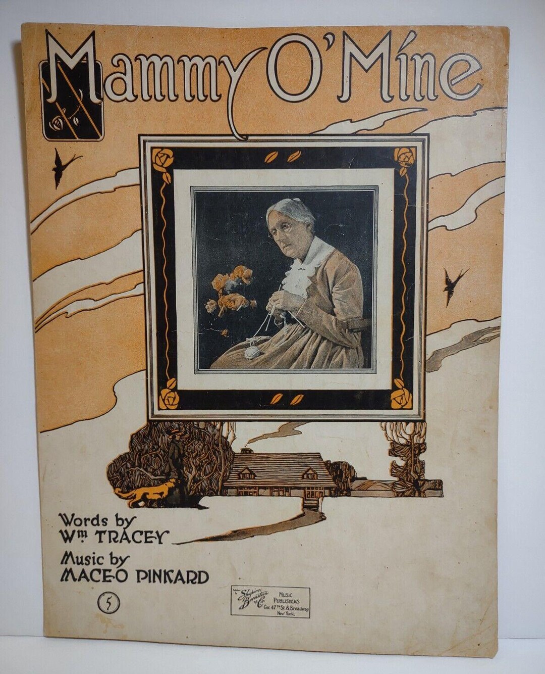 Mammy O' Mine Maceo Pinkard Sheet Music 1919 Wm. Tracey Pop Song ...