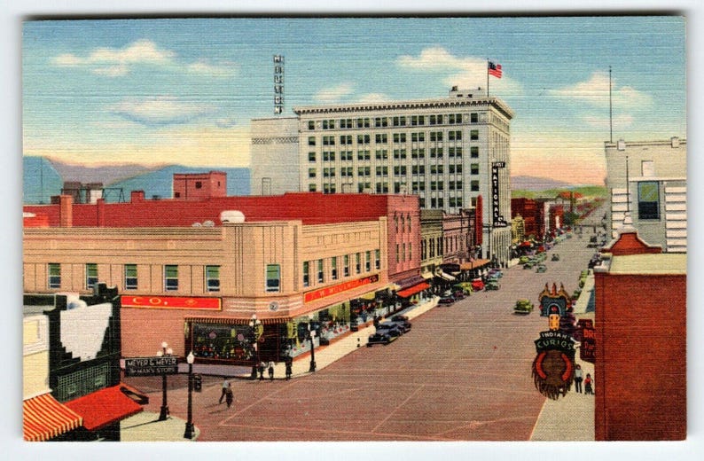 Woolworth Meyer & Meyer Albuquerque New Mexico Postcard Linen Route 66 ...