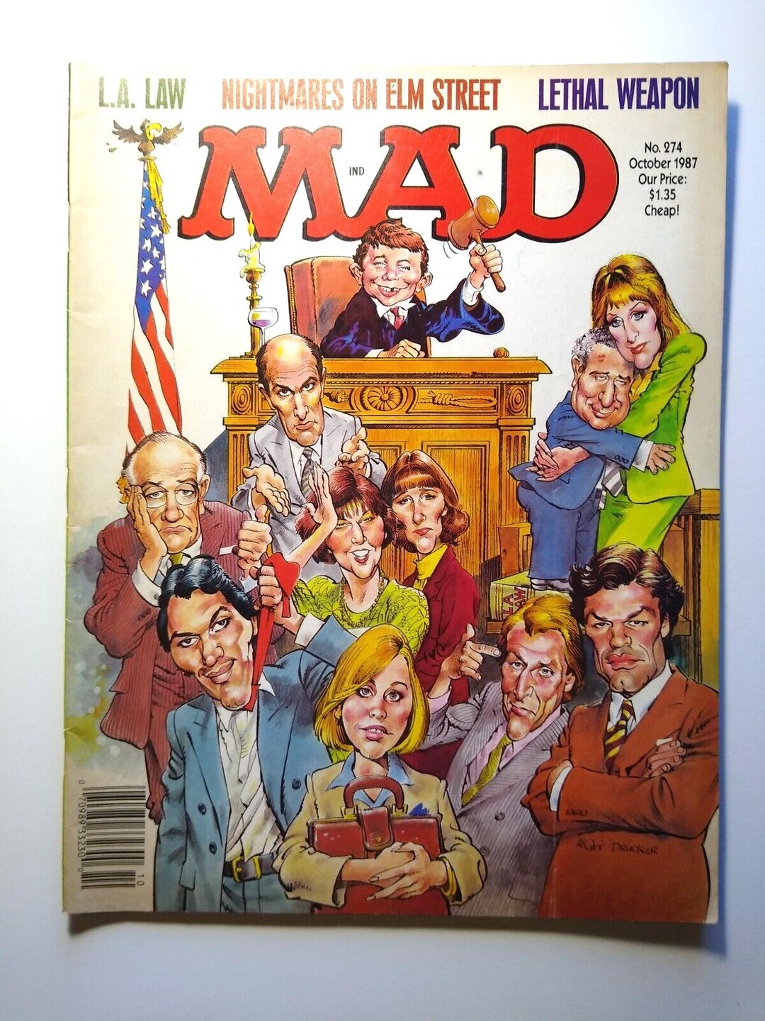MAD Magazine Oct 1987 274 Lethal Weapon Nightmare of Elm Street LA Law ...