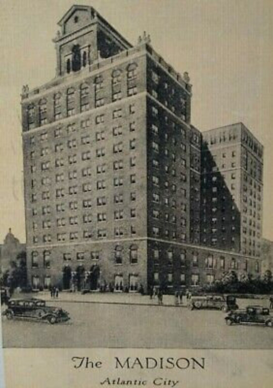 The Madison Hotel Atlantic City NJ Postcard New Jersey 1936 Linen EC ...