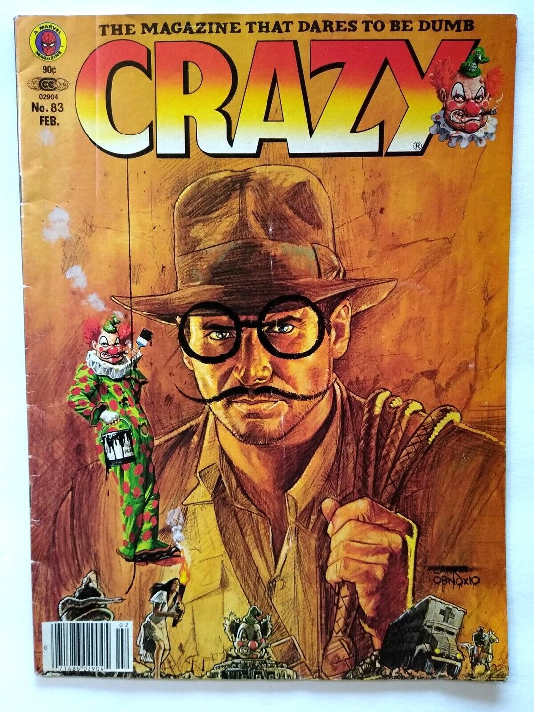 Crazy Magazine Feb 1982 Issue 83 Raiders of the Lost Ark Harrison Ford ...