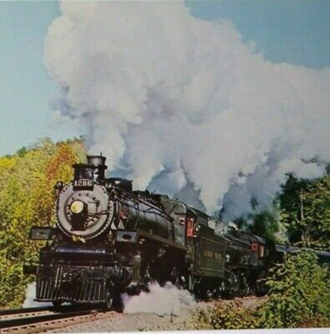 Railroad Postcard Canadian Pacific 1286 Locomotive Steam Train Audio ...