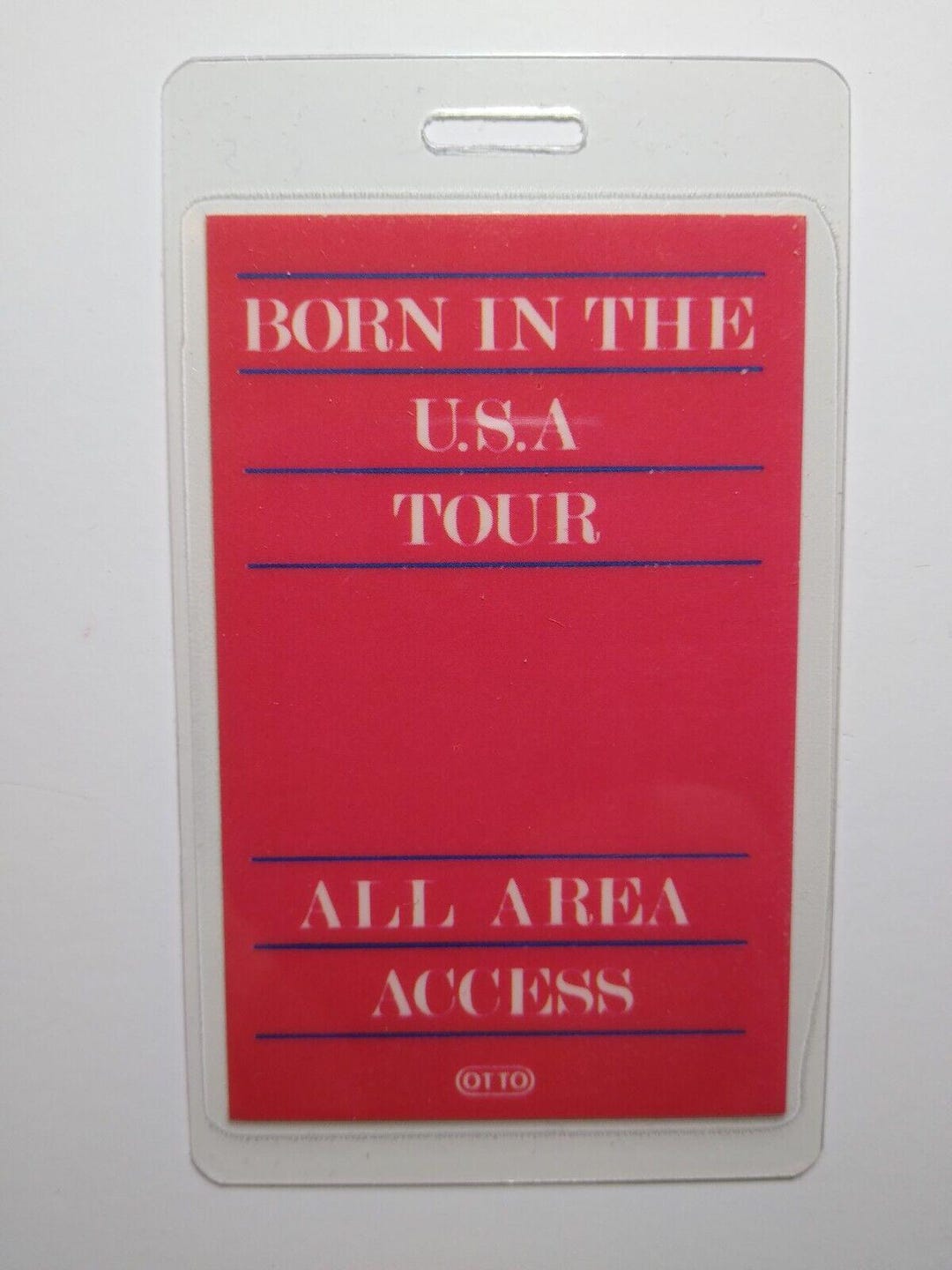 Bruce Springsteen Born in the USA Backstage Pass Original Concert Tour ...
