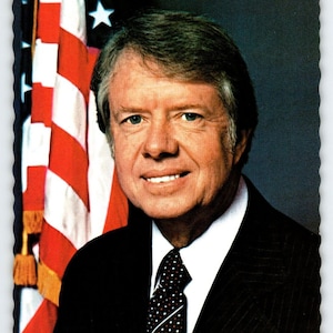 Jimmy Carter US 39th President Postcard Chrome Continental 1977 Mike ...