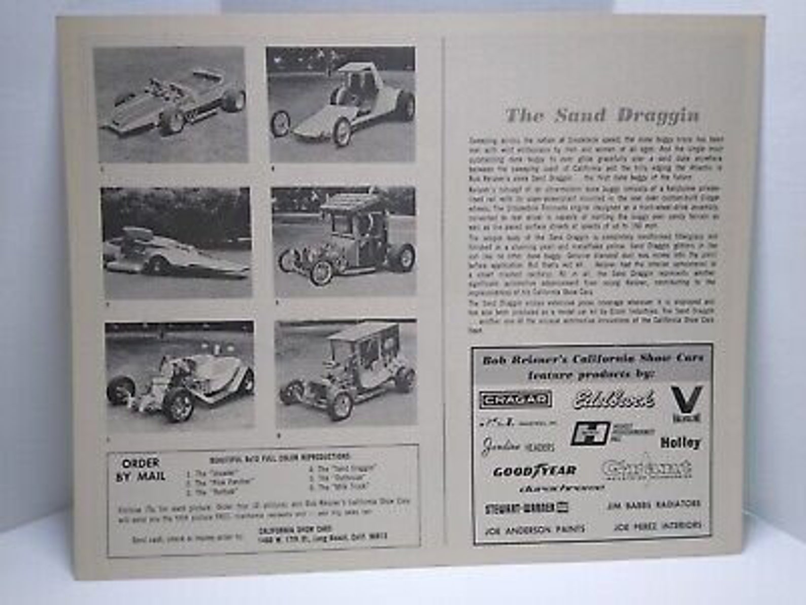 The Sand Draggin California Show Car Yellow Racer Hot Rod - Etsy