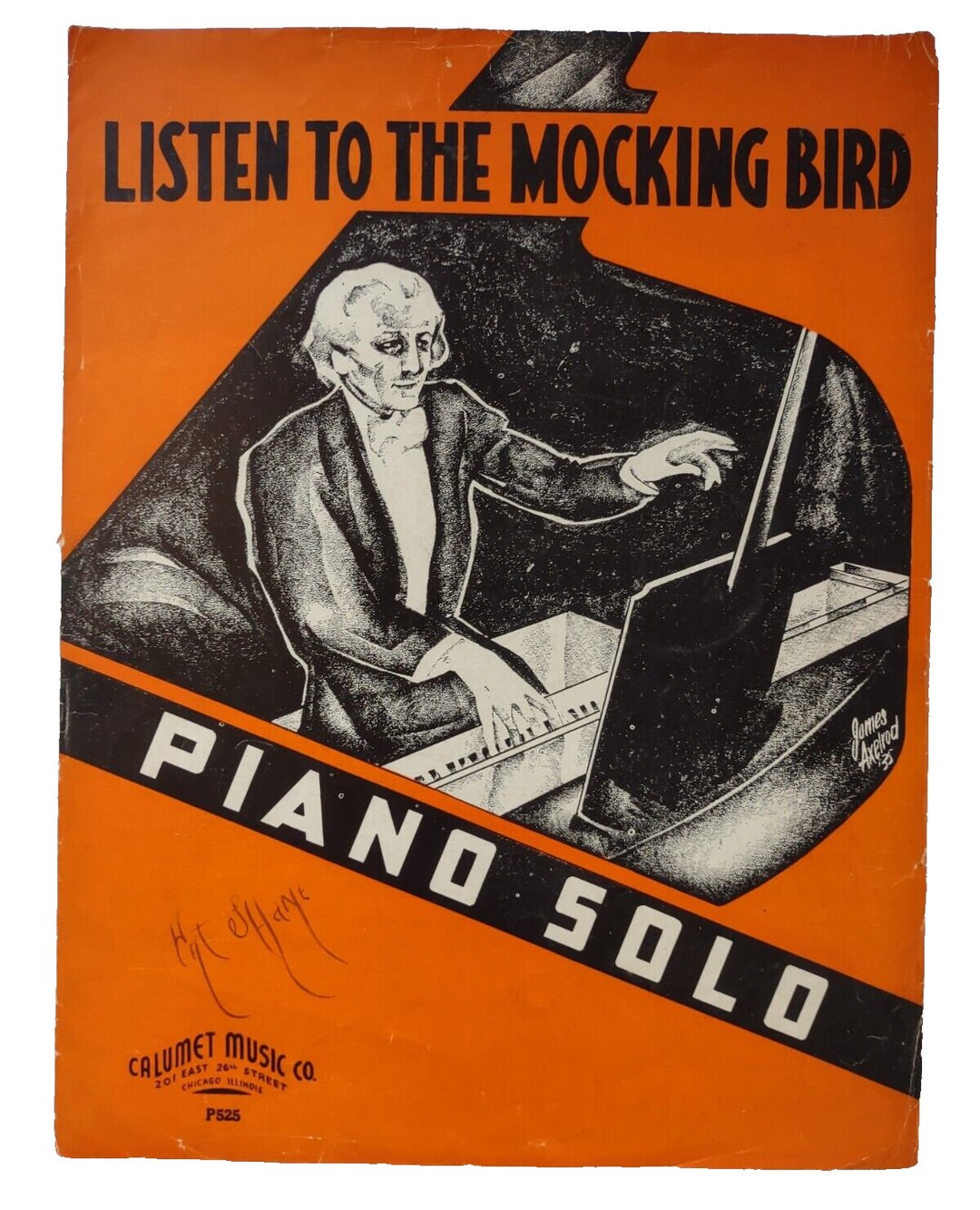 Listen to the Mocking Bird 1935 Sheet Music Song James Axelrod - Etsy